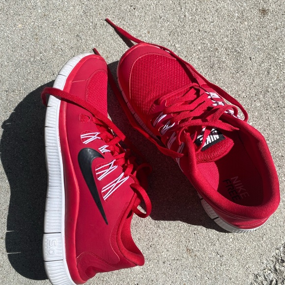 Nike | Shoes | Red Nike Tennis Shoes | Poshmark